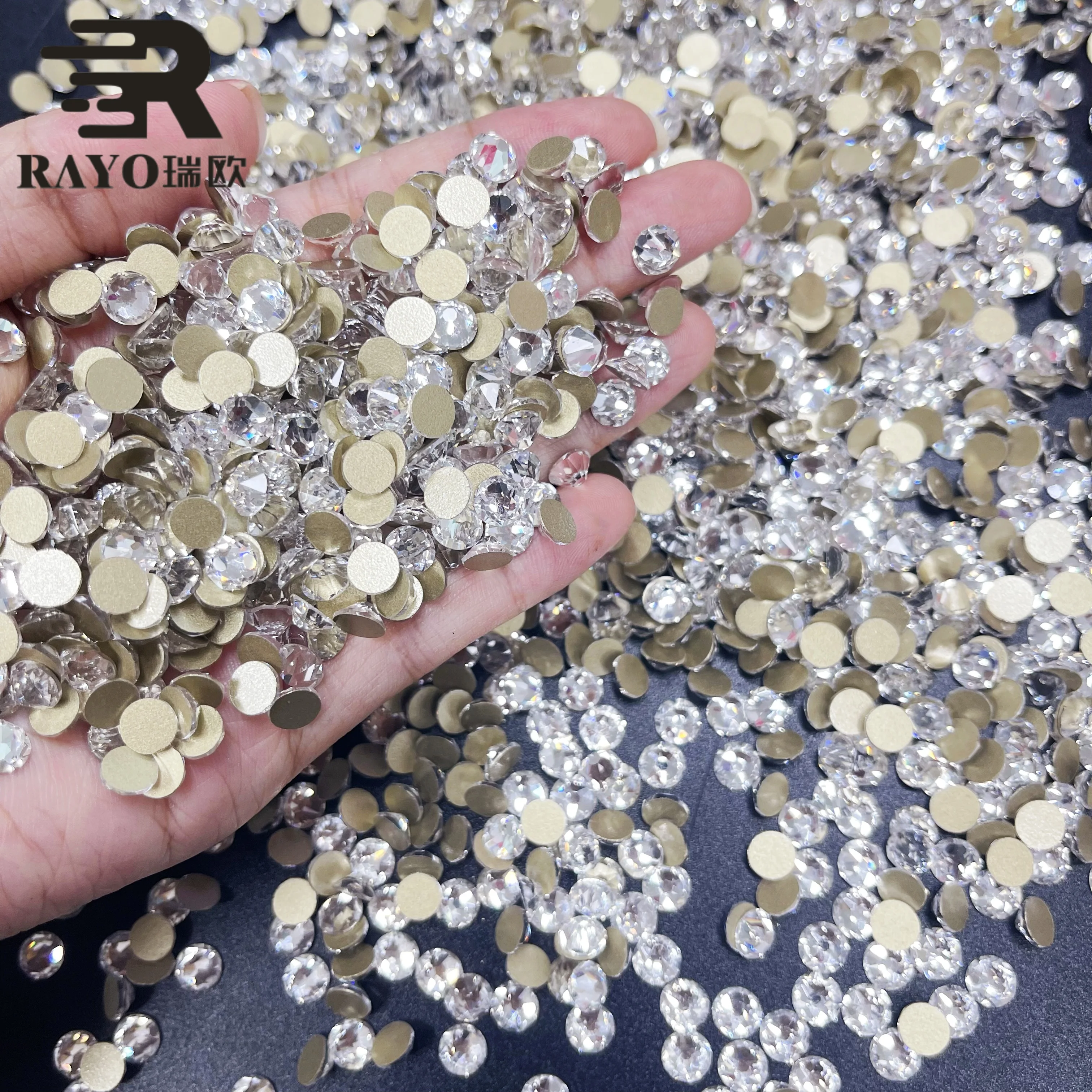 RAYO Diamond Shaped Flatback Rhinestones for Decorative Use