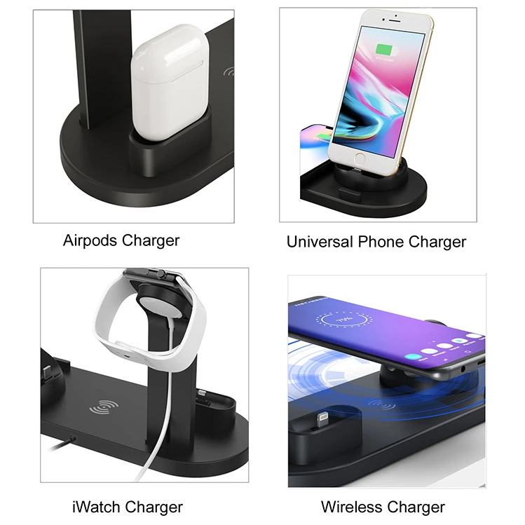 3 in 1 Charging Station - Universal 10W Wireless Charger