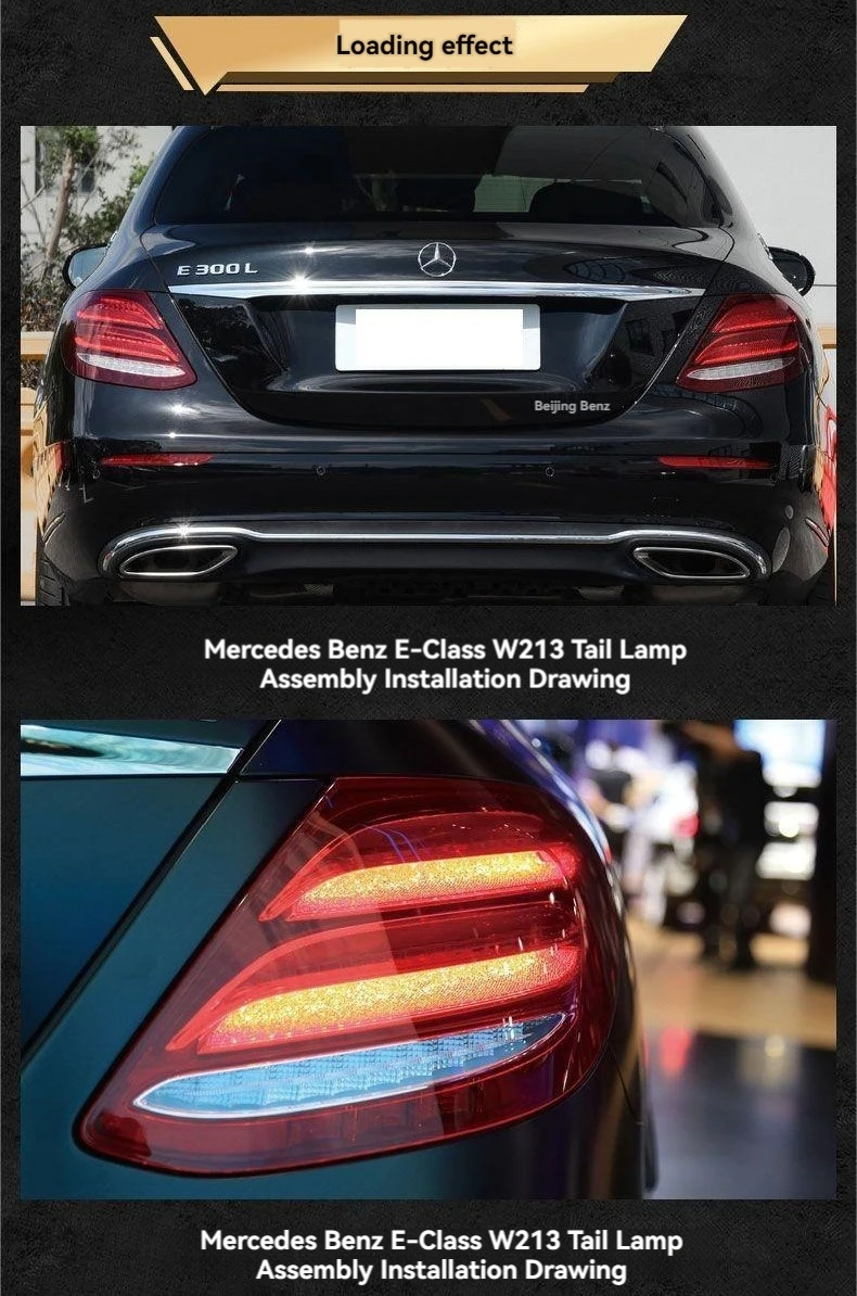 Auto Parts For Mercedes-benz E-class W213 Taillight E200 E260 E300 E320 Rear Light Assembly ...