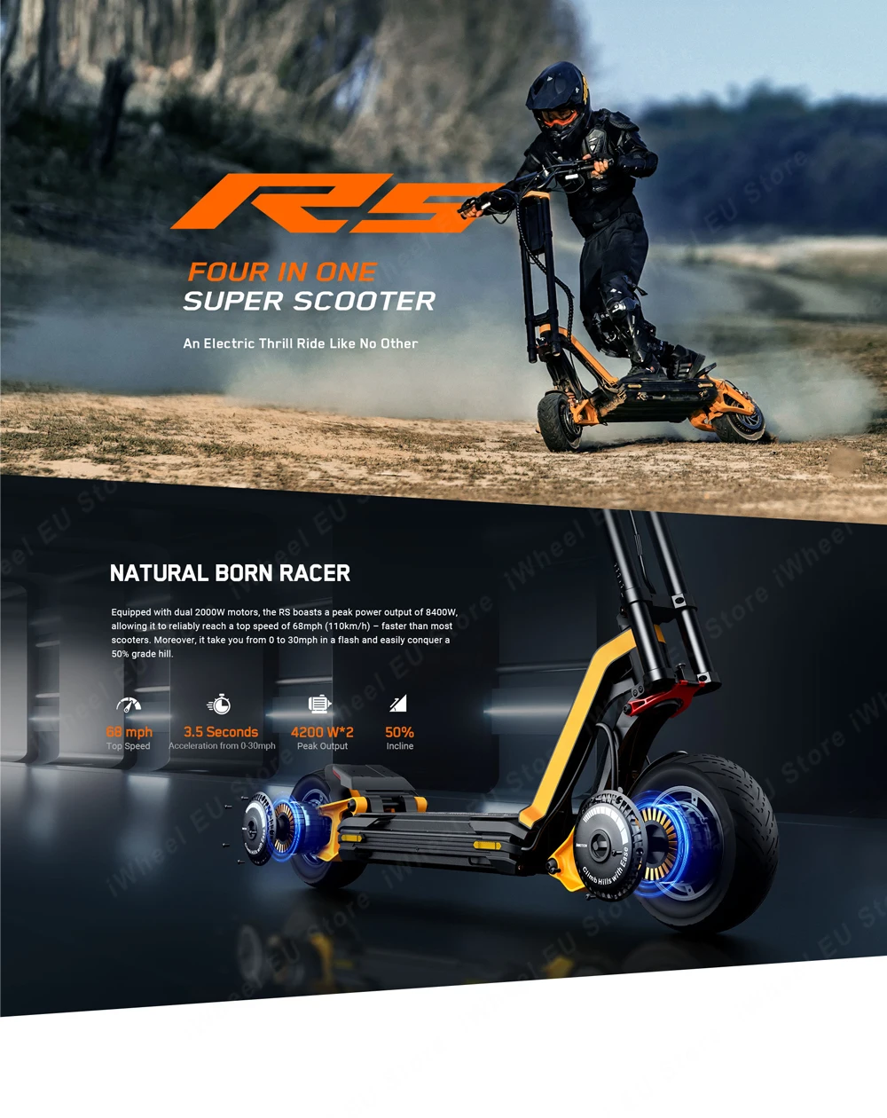 2025 Official Inmotion RS 72V 40Ah Adjustable Suspension Top 120Km/h ...