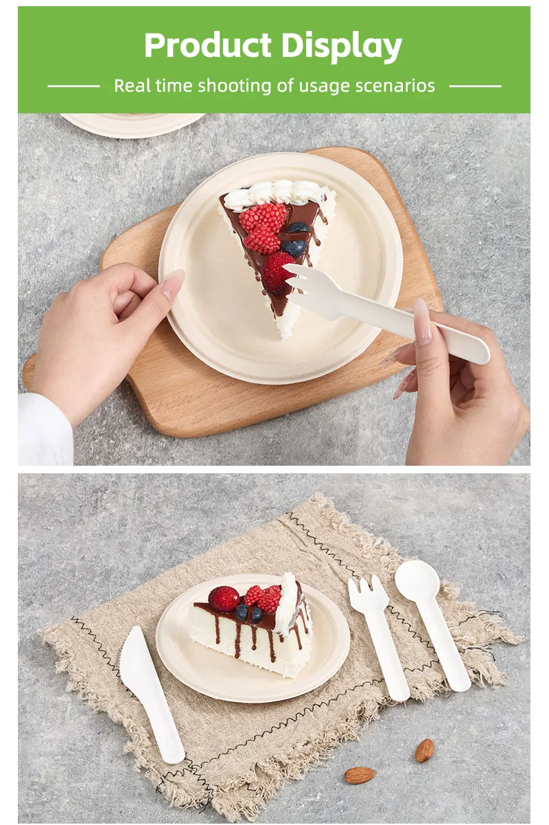 Custom Sugarcane Bagasse Compostable Kitchen Utensils Eco Friendly ...