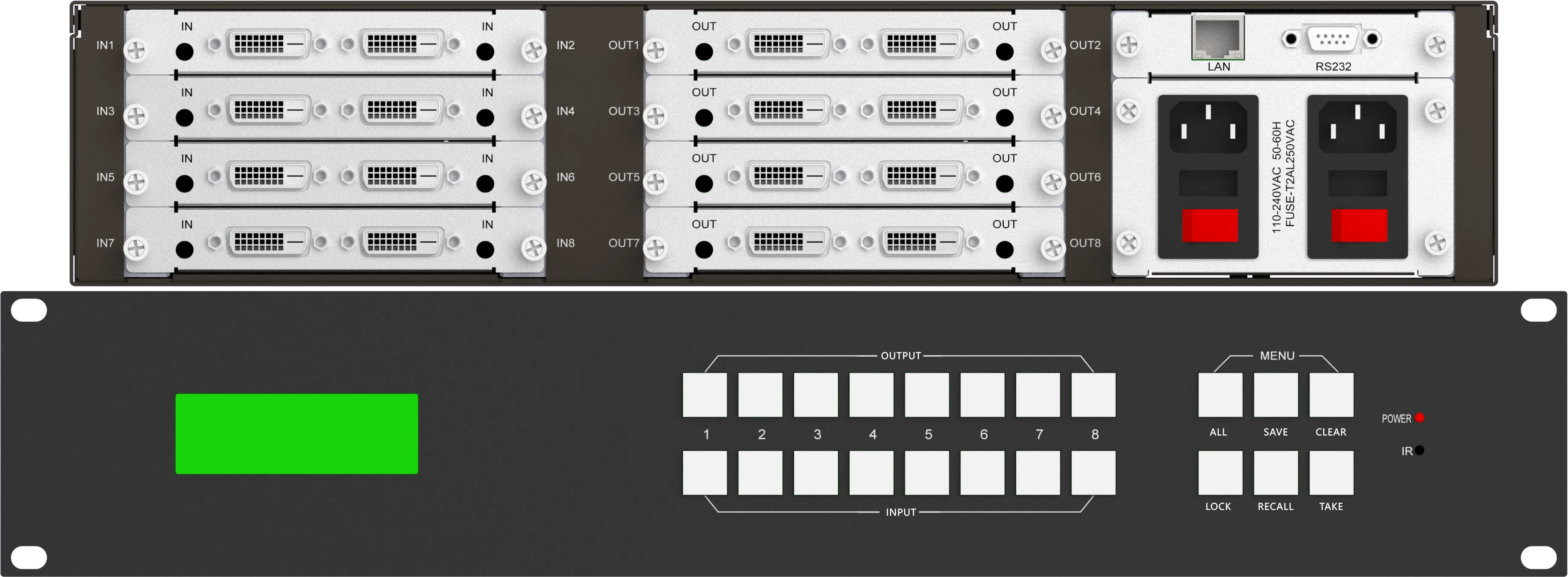 Seamless Hdmi Matrix 8x8 Character Overlay Function Font Color Size Control Available Buy 