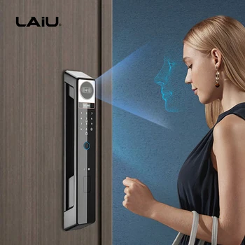 Laiu Q7 Smart Lock Fingerprint Wifi Lock With Camera 3 In One Face ...