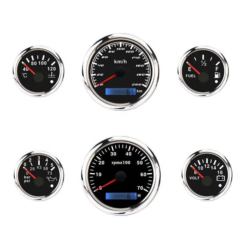Car Color LED Speedometer Gauge Meter Set| Alibaba.com