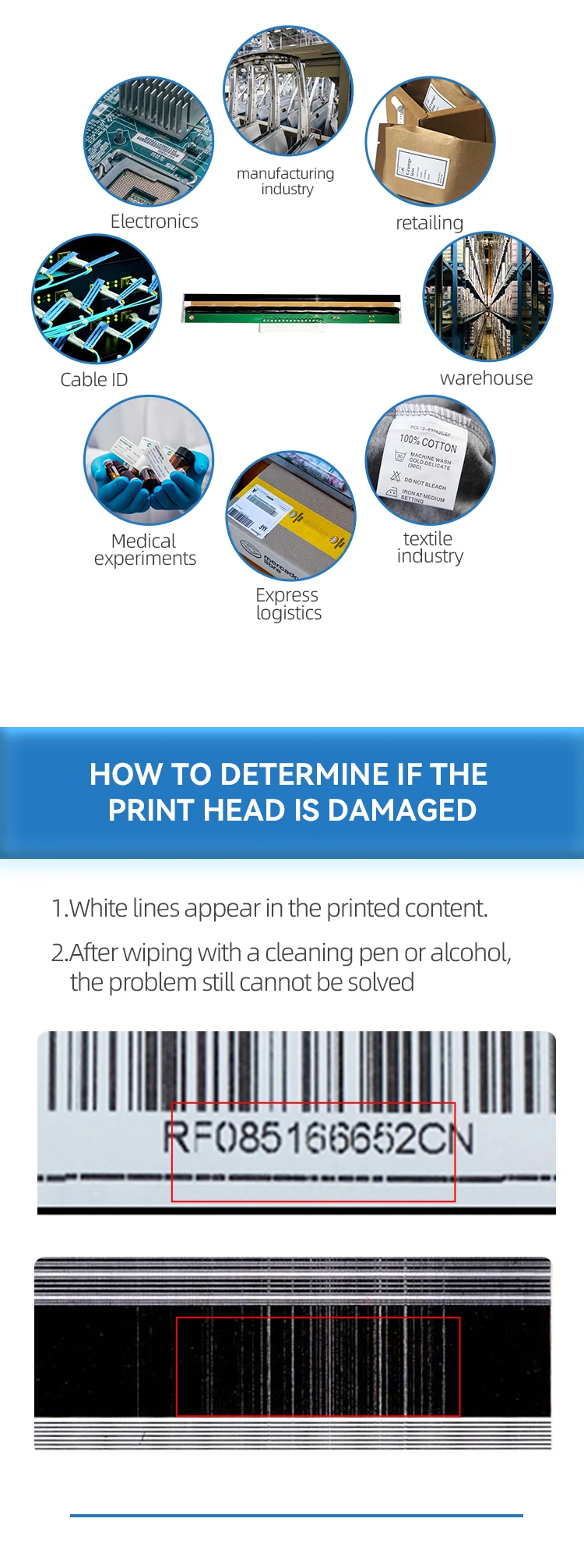 TTP 244pro Print Head - Reliable Thermal Printhead