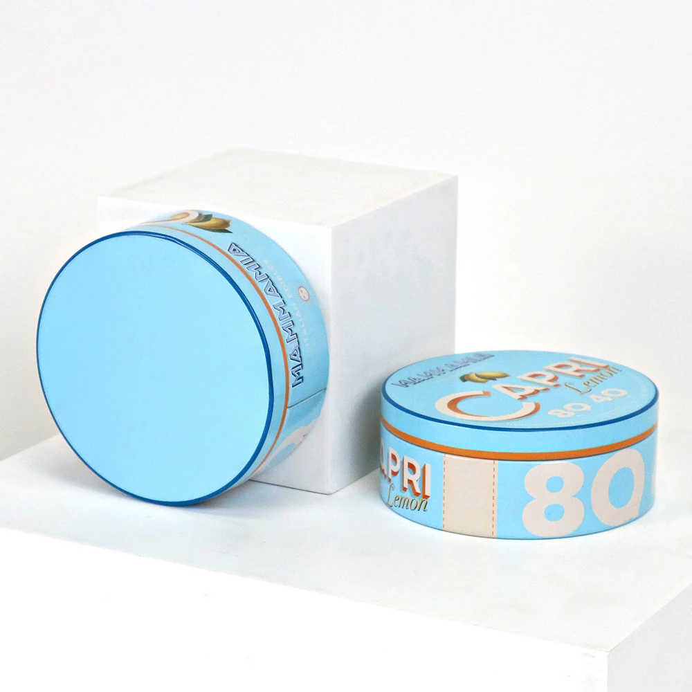 Custom Printed Round Candy Food Chocolate Tin Box Metal Packaging Gift ...