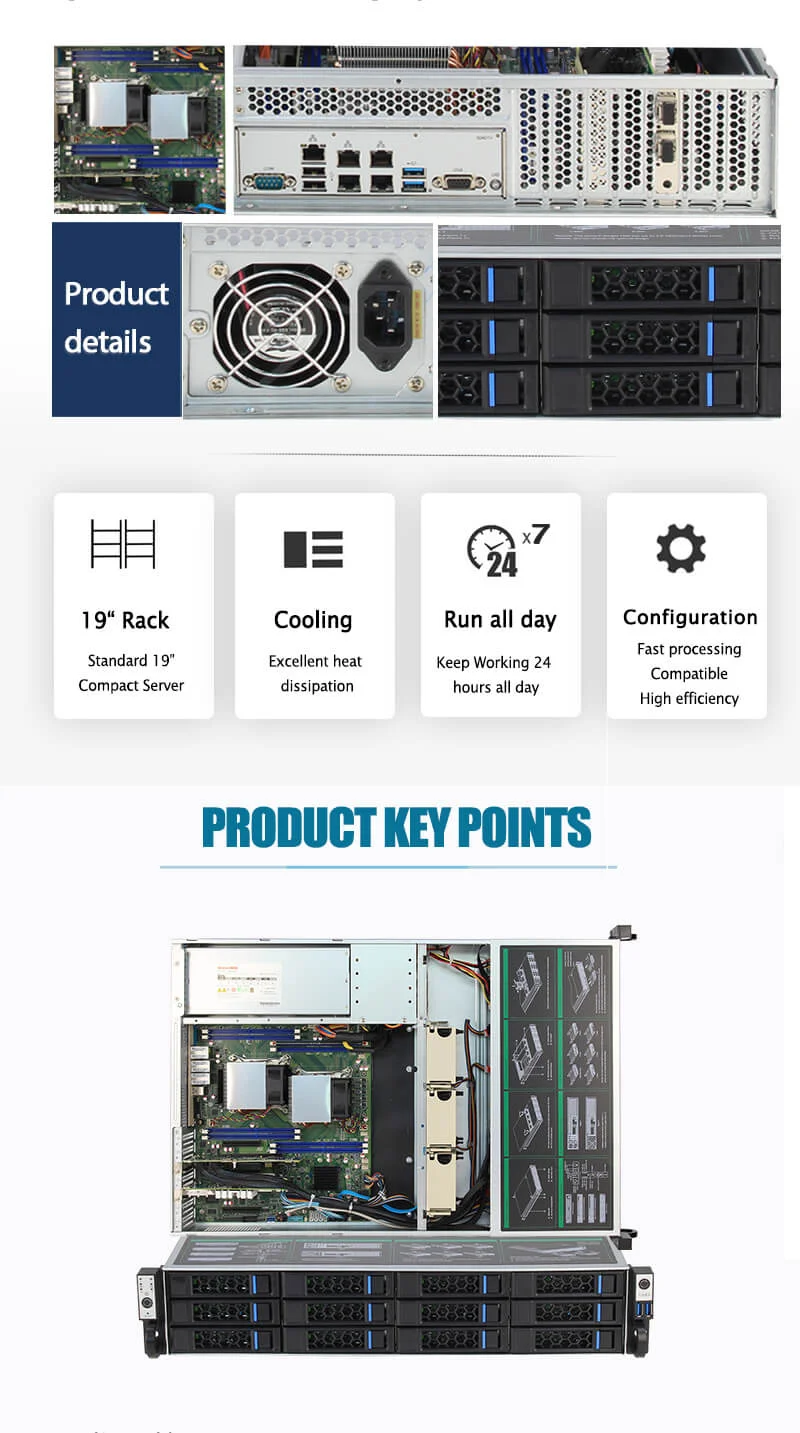 Dual Xeon Server - 2U Storage Rack for Big Data Solutions
