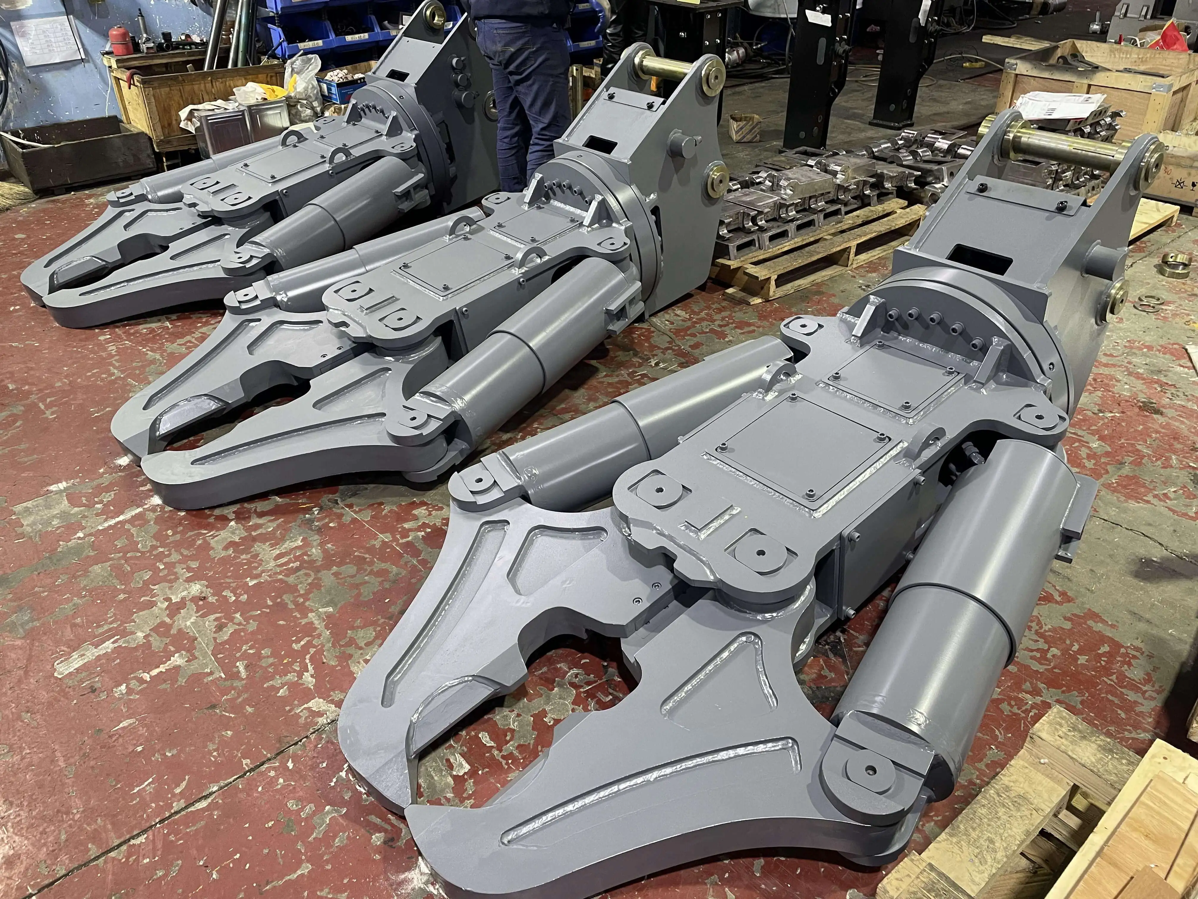 Excavator Mounted Double Cylinder Changeable Teeth Hydraulic Rock ...