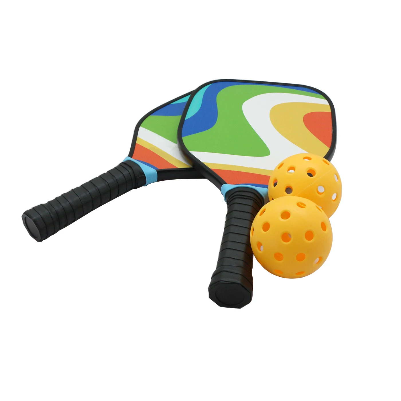 Wooden Mini Size Toy Pickleball Game Set 2 Paddles For Kids For ...