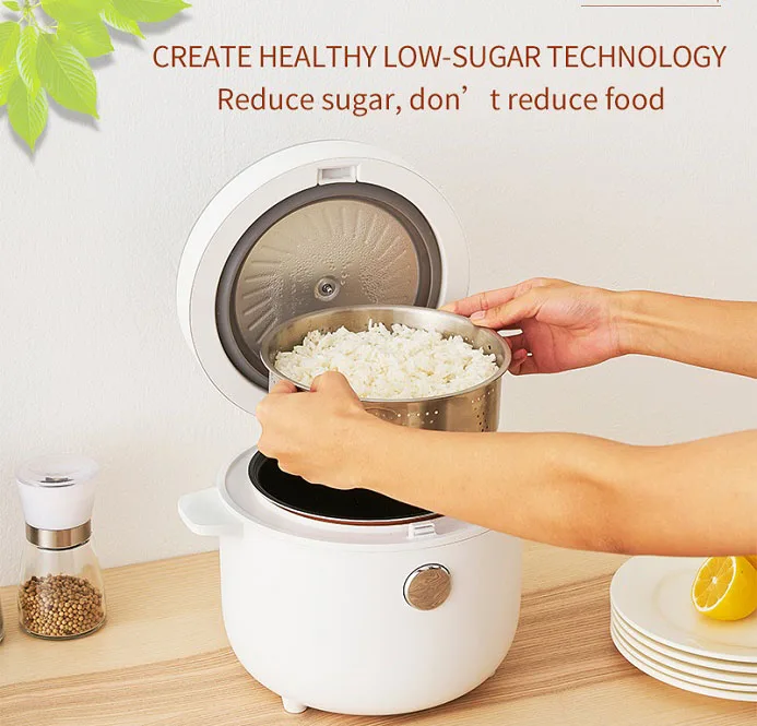 Digital Touch Mini Rice Cooker - Low Carb Cooking Made Easy