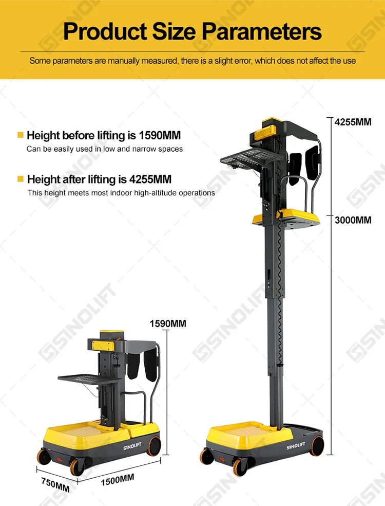 SINOLIFT Drivable Elevated Work Platform Low-Level Self Propelled ...