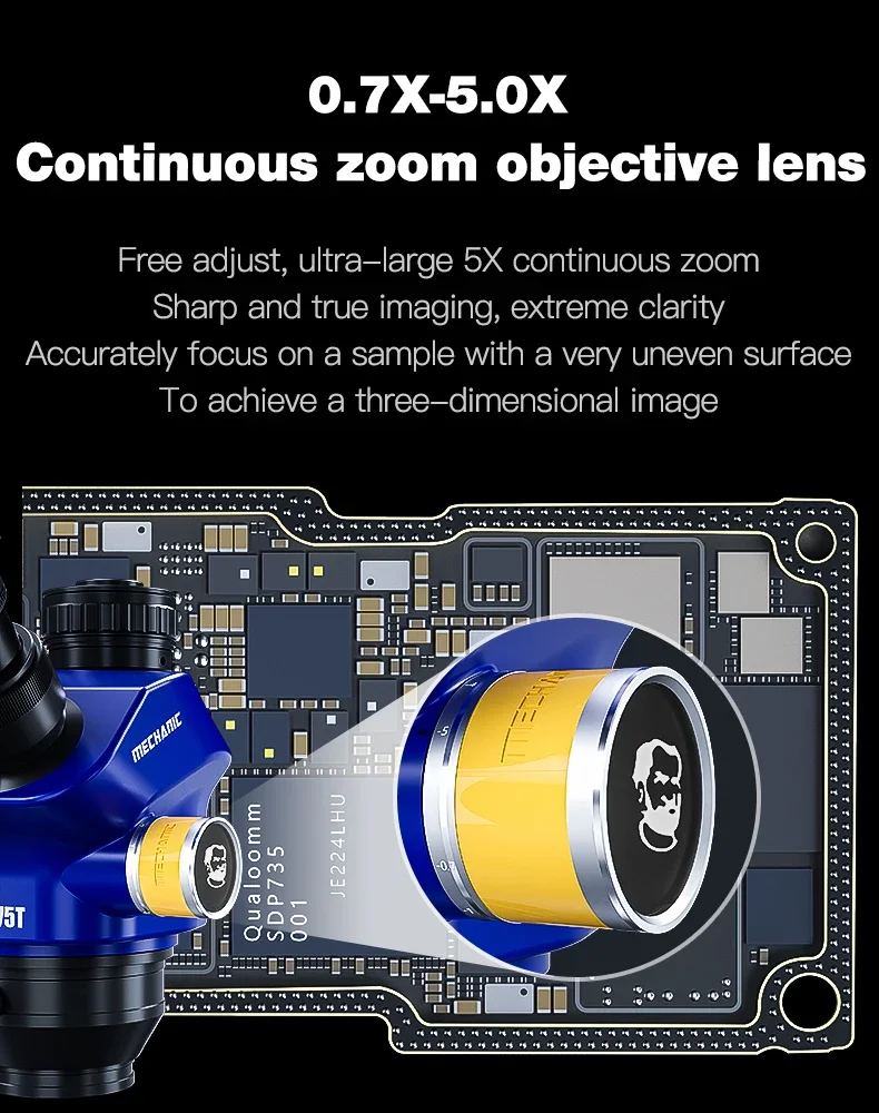MECHANIC D75T-B11 Stereo Microscope - 500X Magnification