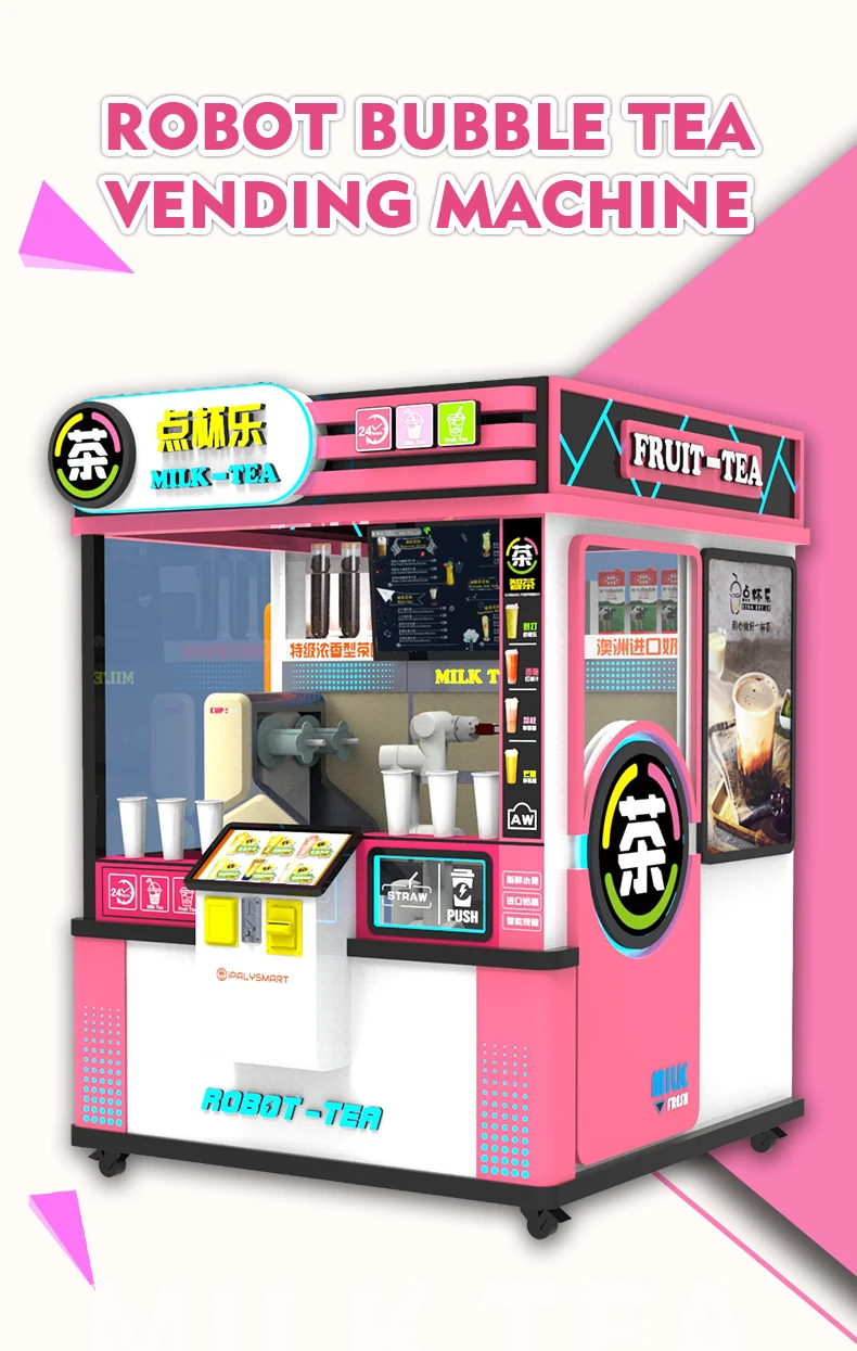 Smart Milk Boba Bubble Tea Vending Machine - Fully Automatic