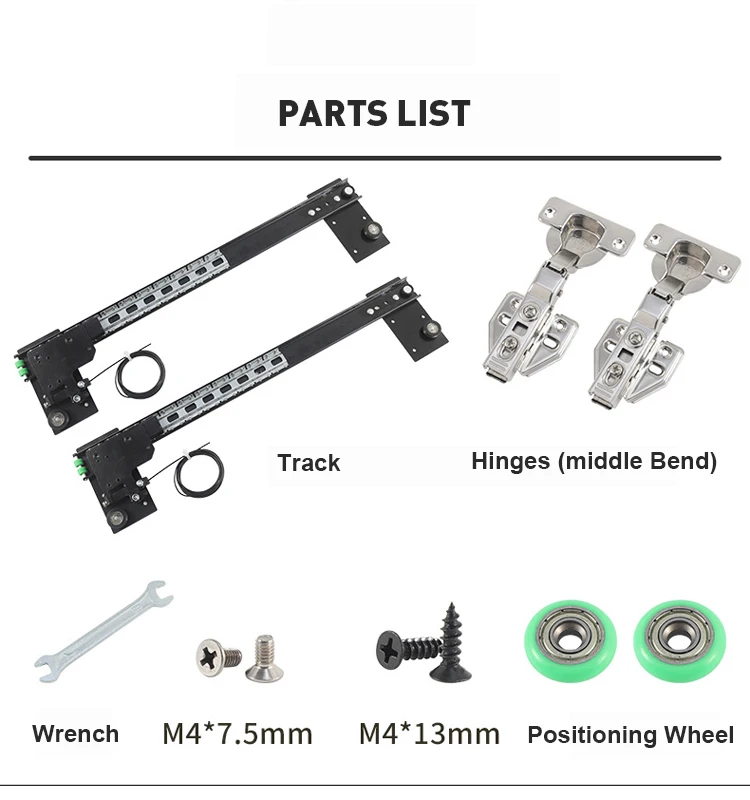Folding Hidden Swing Door Hardware - Steel Ball Bearing