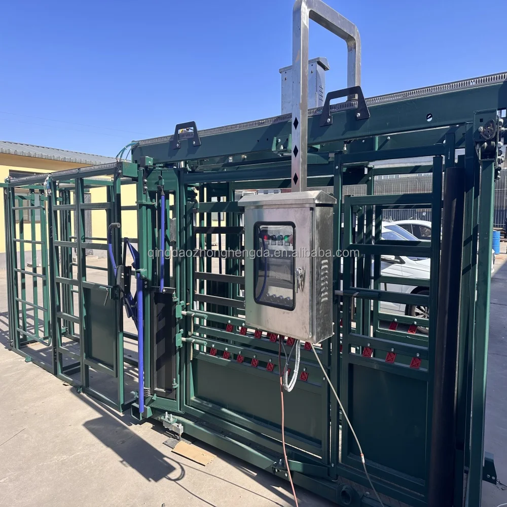 Heavy-Duty Cattle Crush Squeeze Chute Frame Headlock New Condition ...