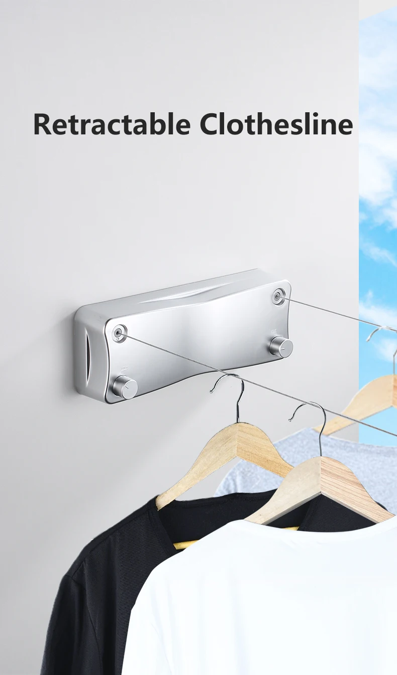 Wall Hanging Square Aluminum Clothes Drying Racks