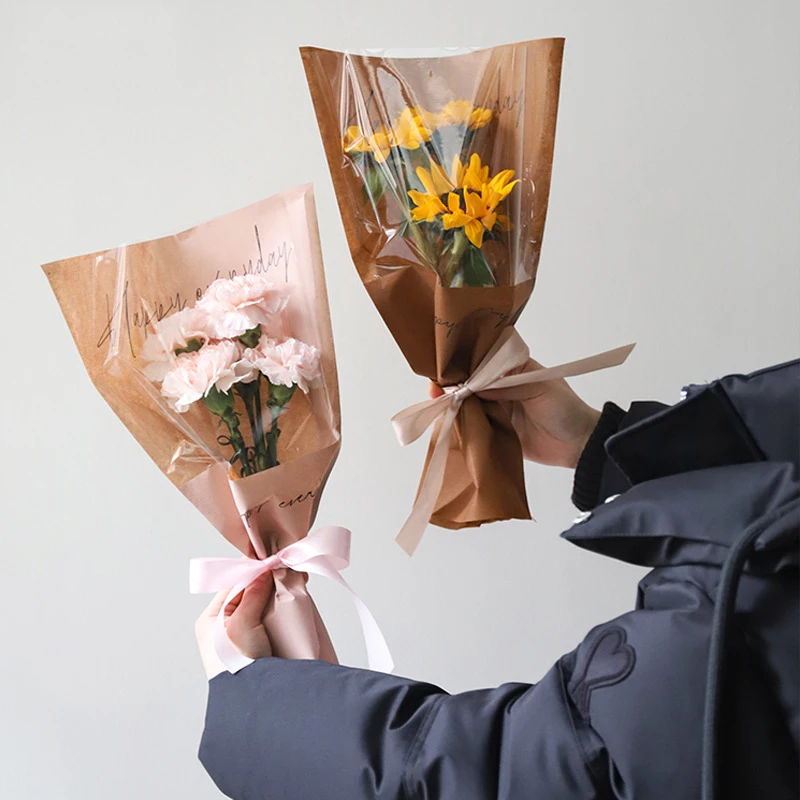 Multiple Flower Packaging Bags Opp Bags Ins Flower Packaging Gypsophila ...