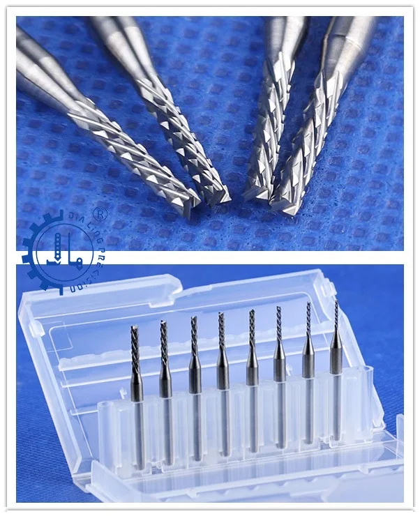 Carbide Pcb Engraving Bits Profile Cutters Pcb Endmill Super Hard Corn ...