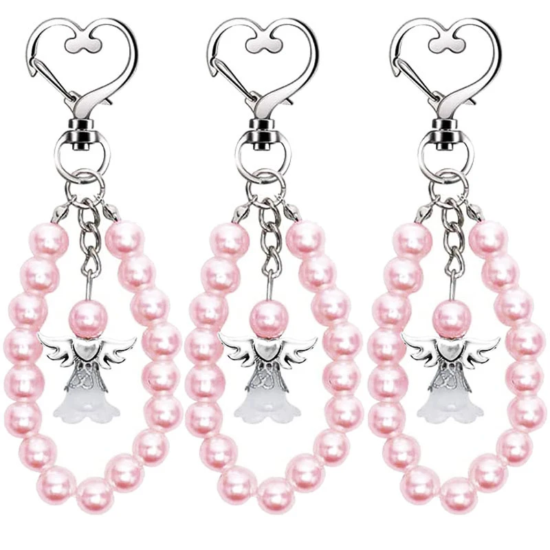 Guest Return Gifts Wedding Baby Shower Pearls Baptism Angel Charms Wing ...