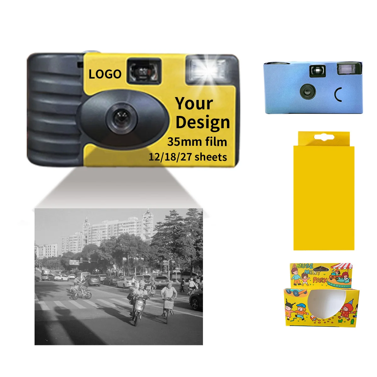 Wholesale Disposable Camera 35mm Film - Cute & Customizable