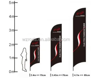 Wisezonenew Arrival Flag Poles Teardrop Tear Drop Beach Feather Flag ...