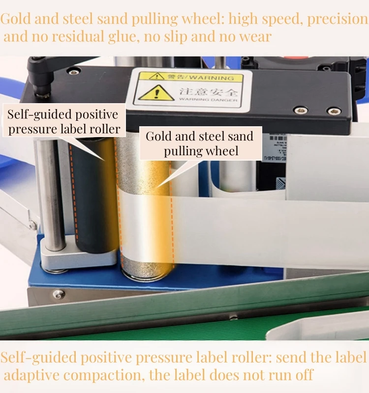 Semi-Automatic Desktop Label Printer Sticker Machine for Plastic Bag ...