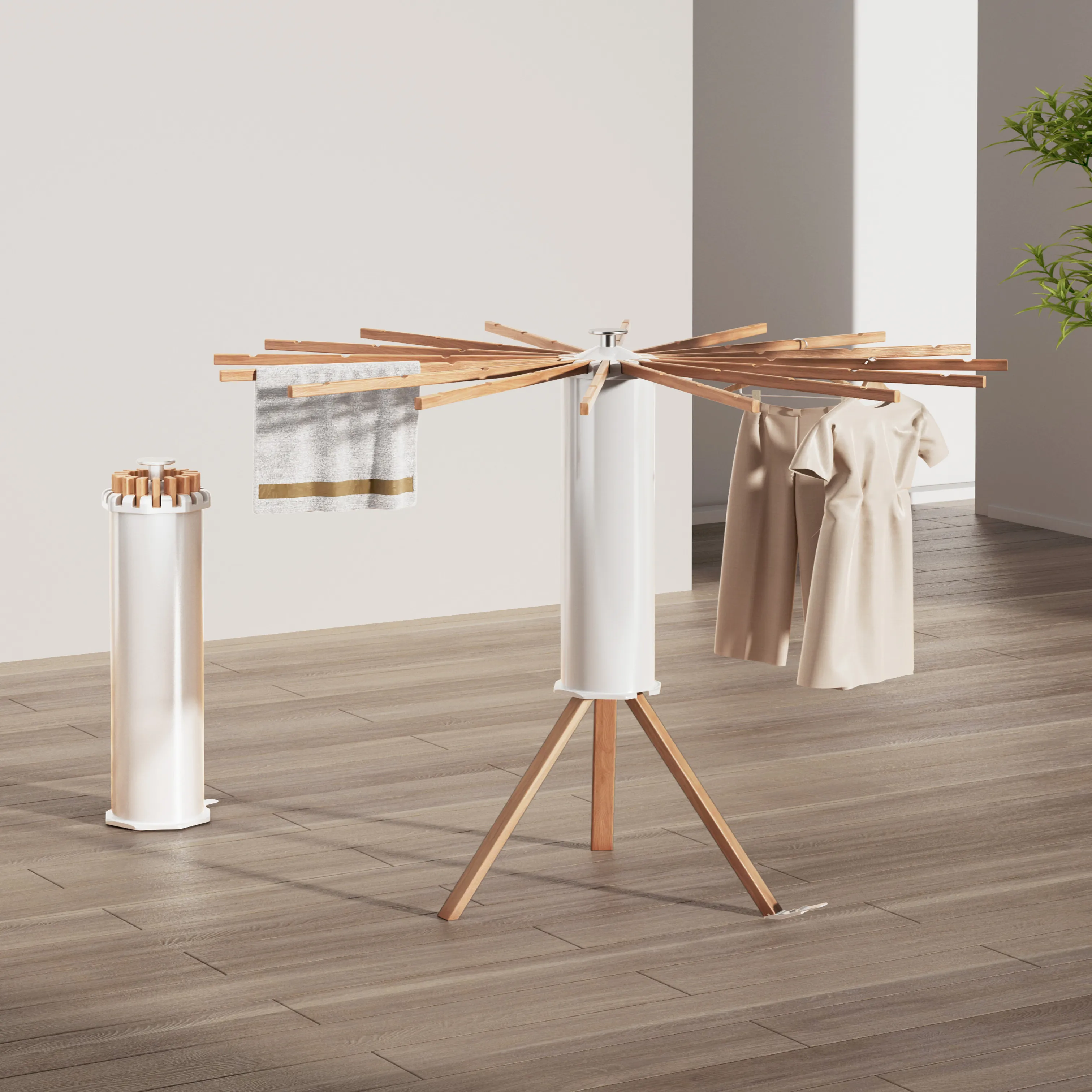 Wide Range Balcony Foldable Clothes Hanger Drying Rack Indoor - Buy ...