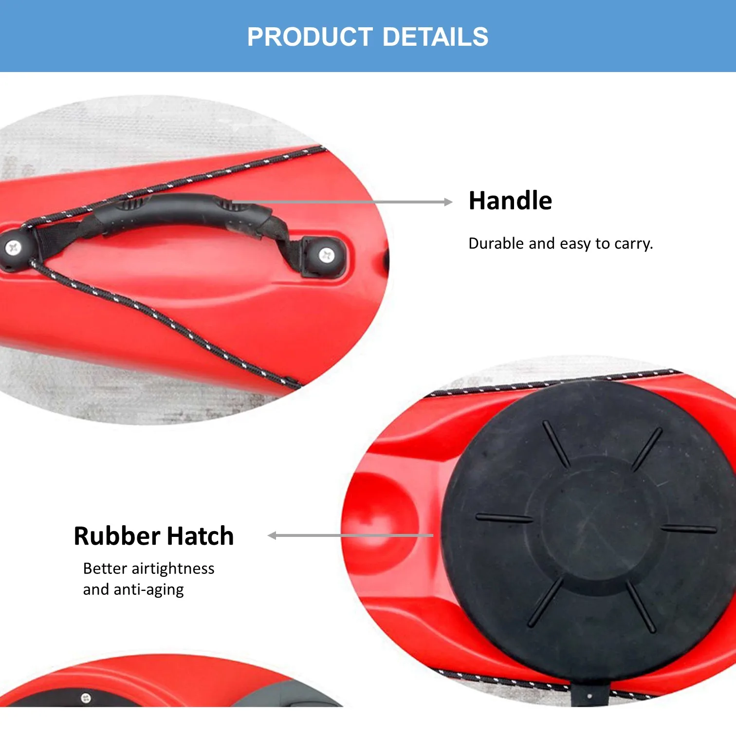 Plastic Double Ocean Kayak Sit in Kayak Sea Kayak Three Hatches, Two ...
