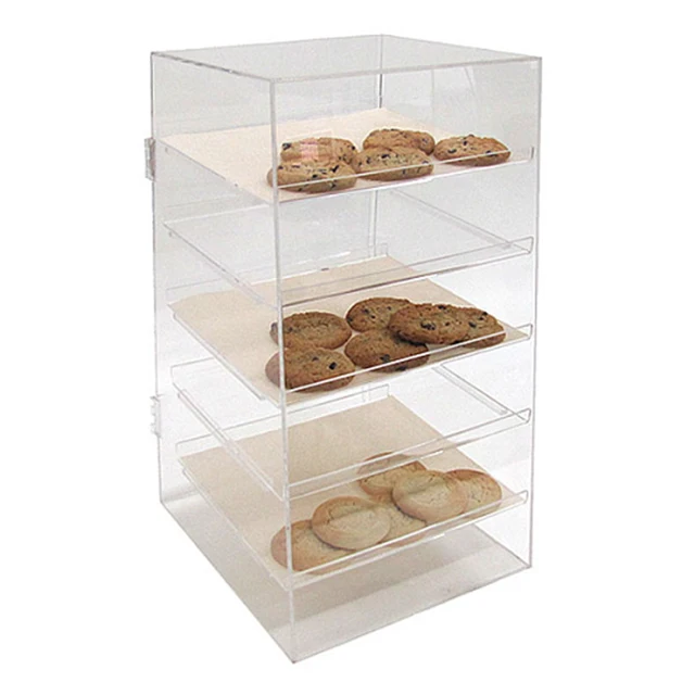 New design acrylic cookie display case with drawers| Alibaba.com