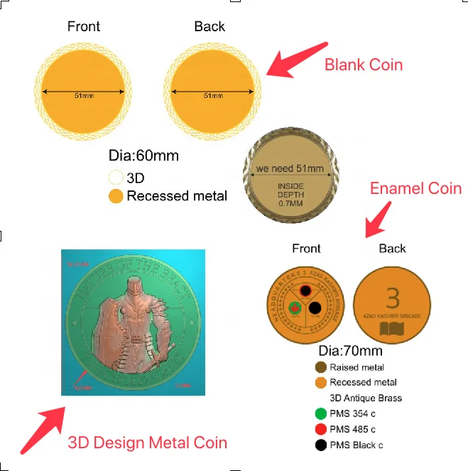 Artigifts Custom Souvenir Coins - Durable & Versatile