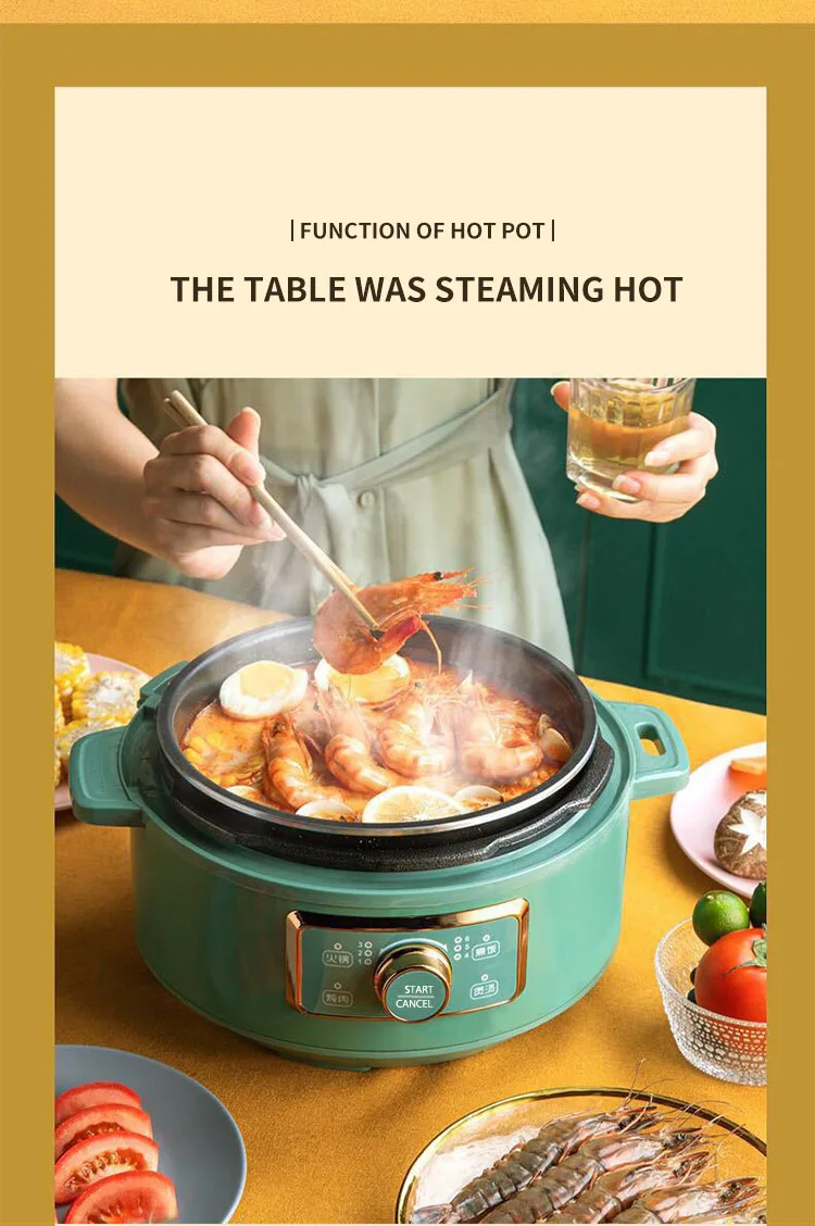 Home Appliance 3L Electrical Multi Cooker Multifunctional Hot Pot Soup ...