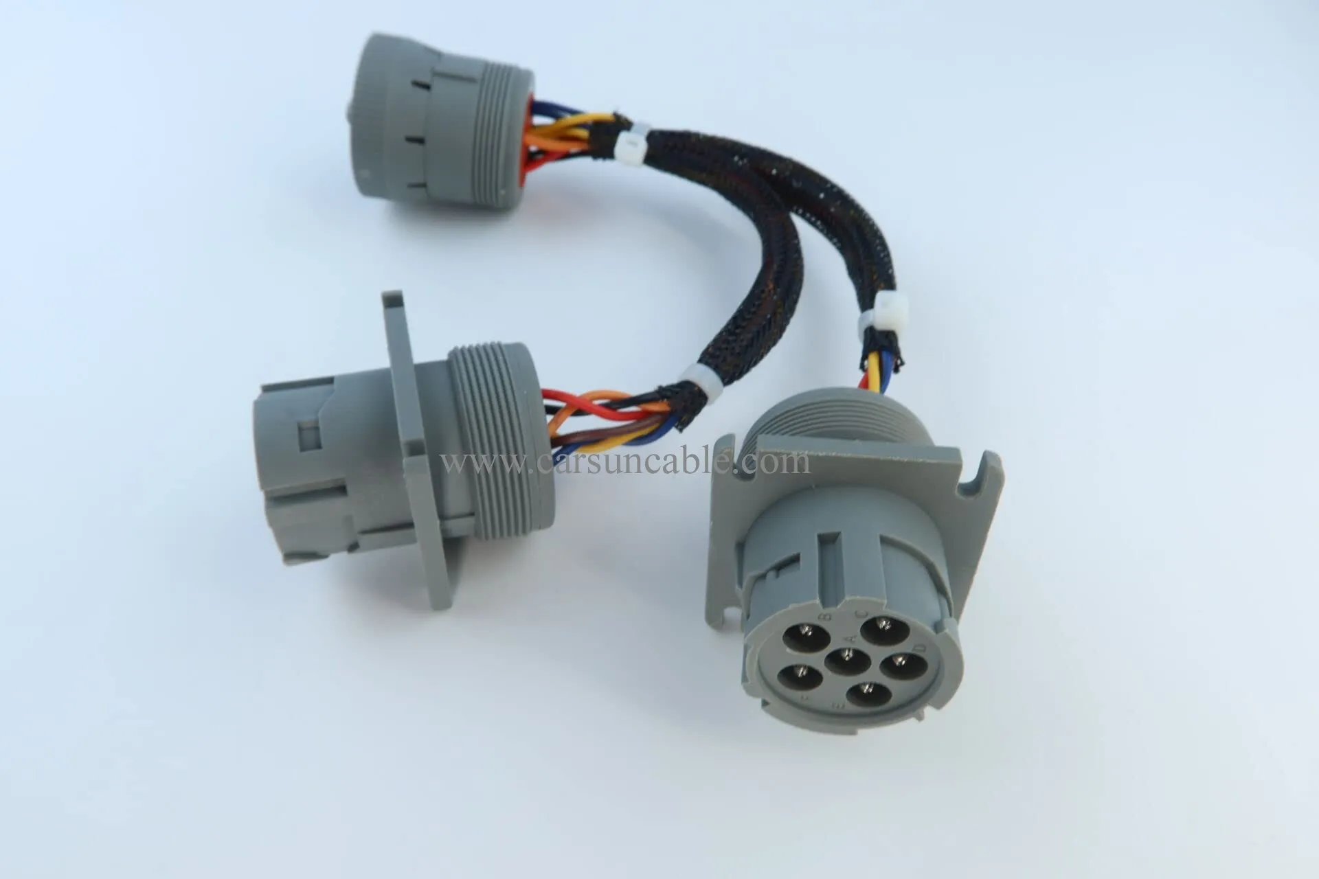 6 Pin J1708 Male 1 To 2 Female Splitter Y Extension Cable For ...