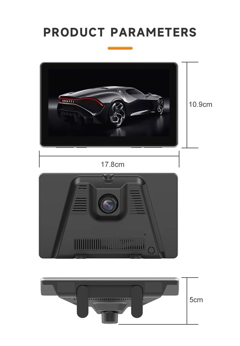 Universal Touch Screen Car Portable Wireless Drive Play 4K