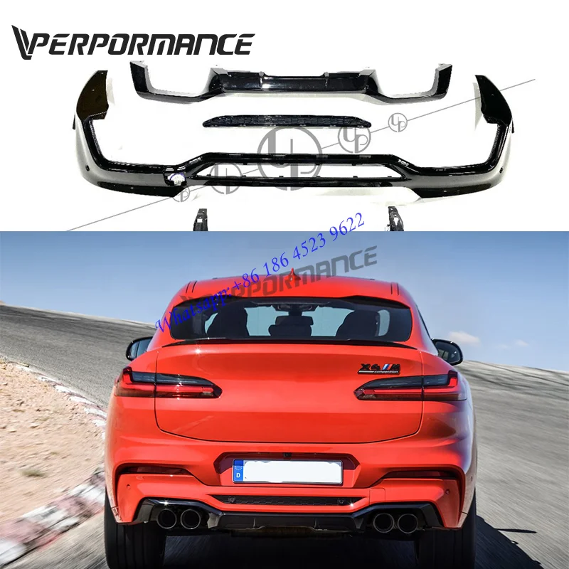 G02 X4m Rear Diffuser For X4 G02 2018y Pp Material Rear Lip M Style ...