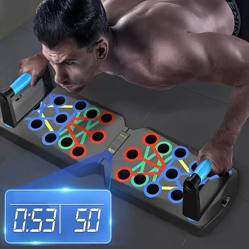 MACYO Push-up Board Foldable Push Up Bar Board Automatic Time Count 30 ...