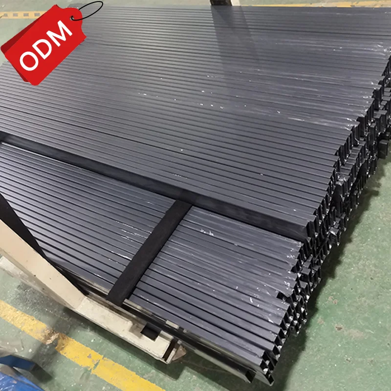 Manufacturer Aluminum Profile Extrusion Slat Fence Louver Slat Tube Raw ...