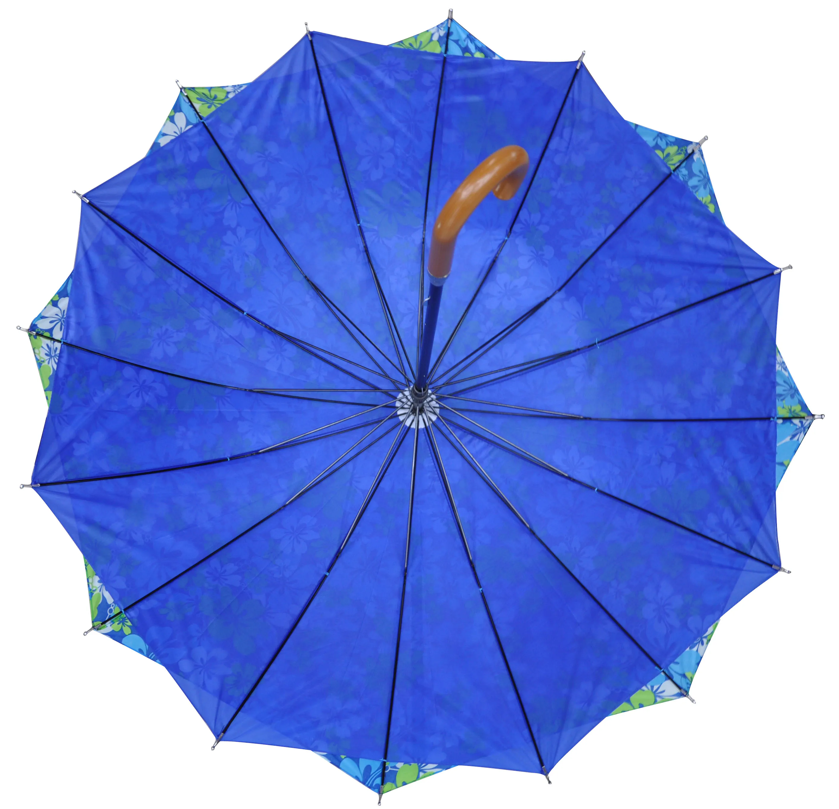 Panama 16k Double Canopy Two Layer Straight Rain Umbrella Strong ...