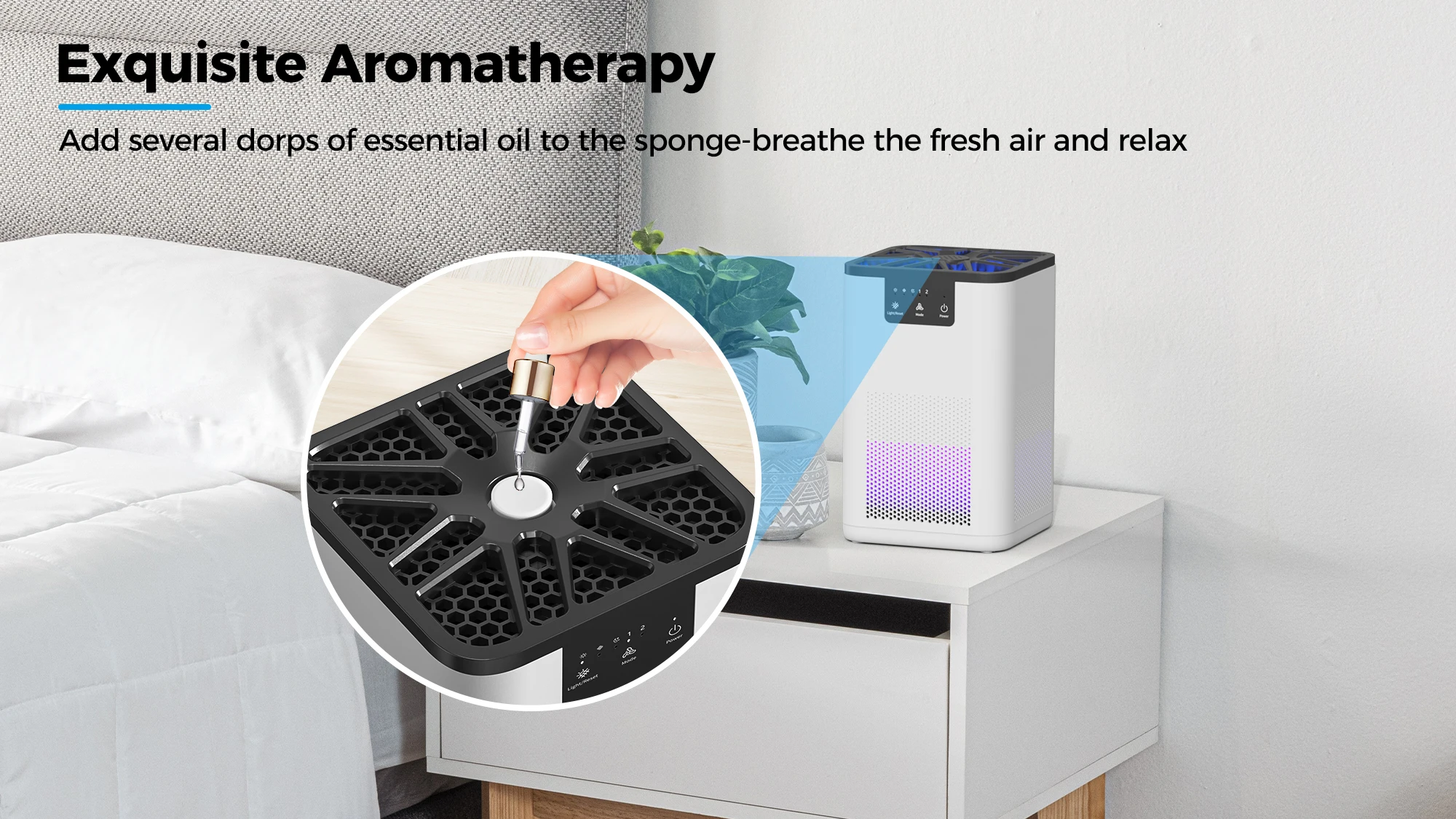 Tuya Intelligent Small HEPA Carbon Filter Air Purifier