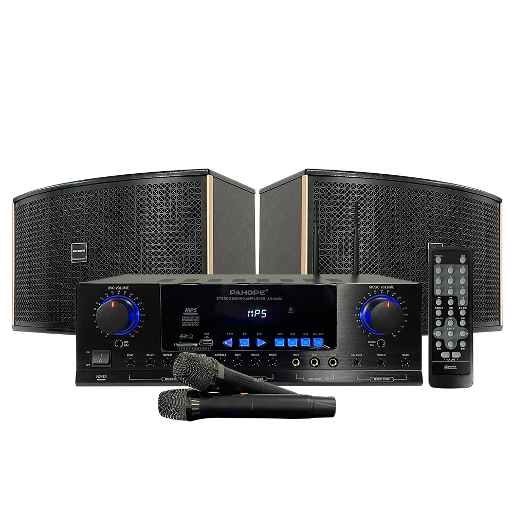 Professional Ktv Room Sound System Wireless Microphone Amplifier Set ...