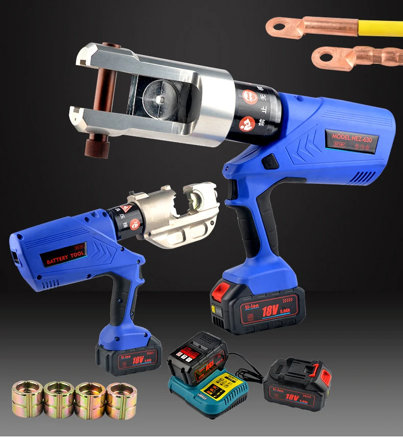 Battery Powered Cable Lug Crimping Tool Cordless Pipe Pressing Tool ...