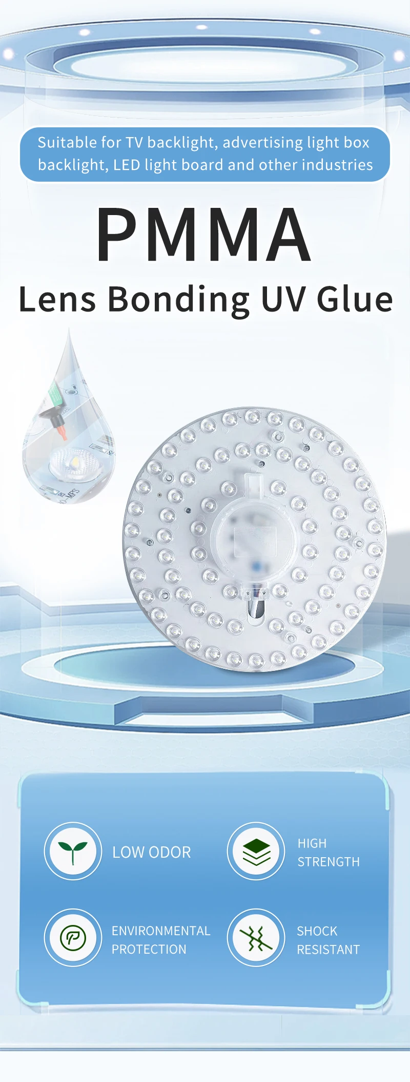 Pmma Lens Bonding Uv Glue Crystal Bonding Glass And Glass Bonding Uv ...