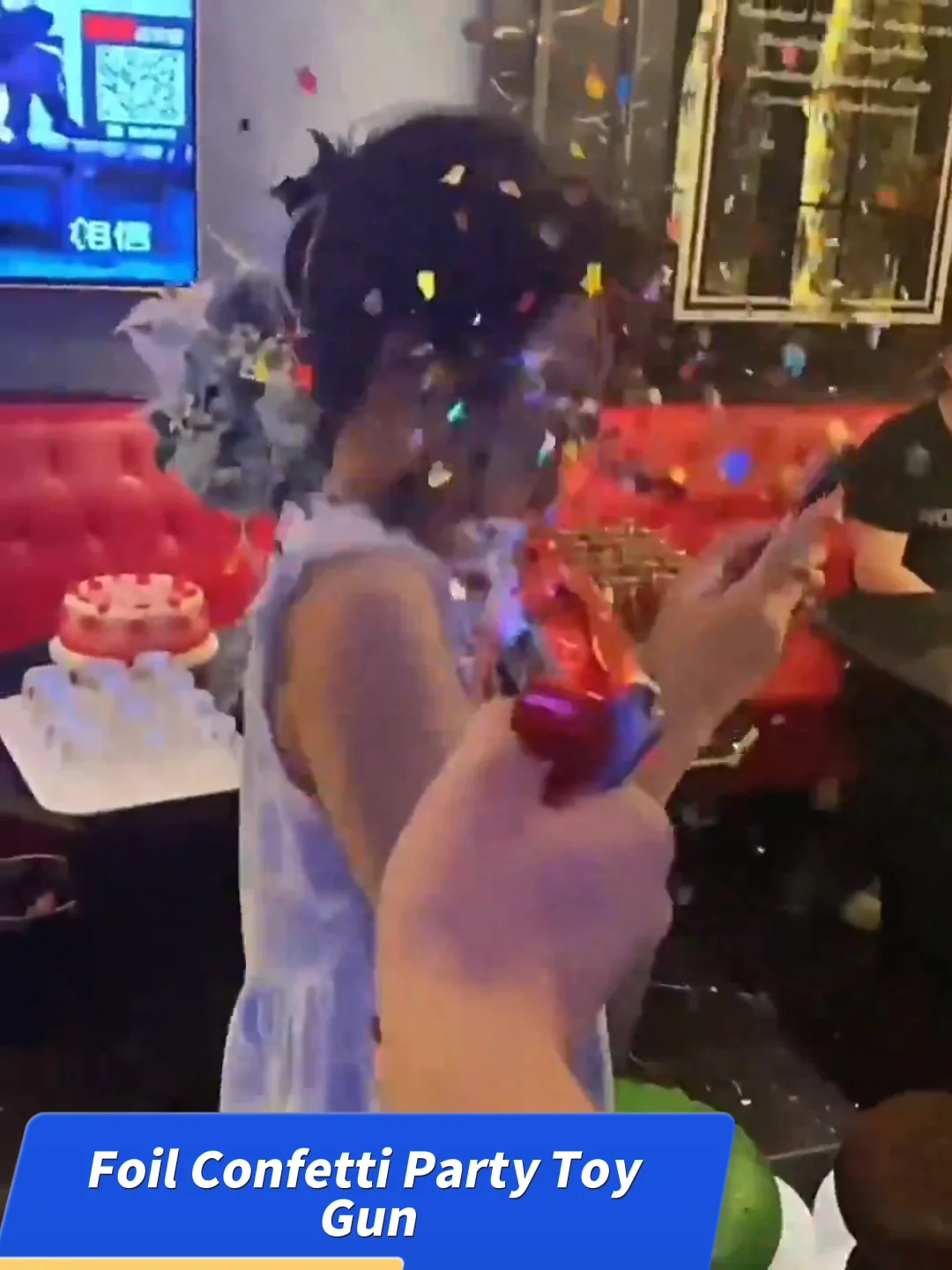 Hot China 2023 New Cool Pistol Shape Confetti Handheld Firework ...