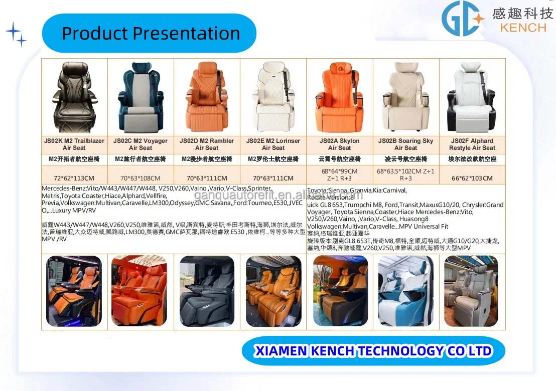 Modified Auto Interior Vip Upgrade Car Captain Seat Luxury Van Seats ...