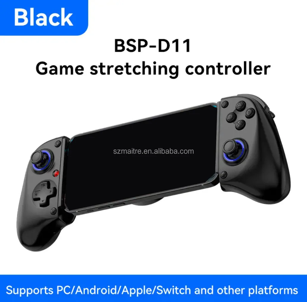 BSP-D11 Telescopic Game Controller RGB Light Phone Stretching Gamepad 6 ...