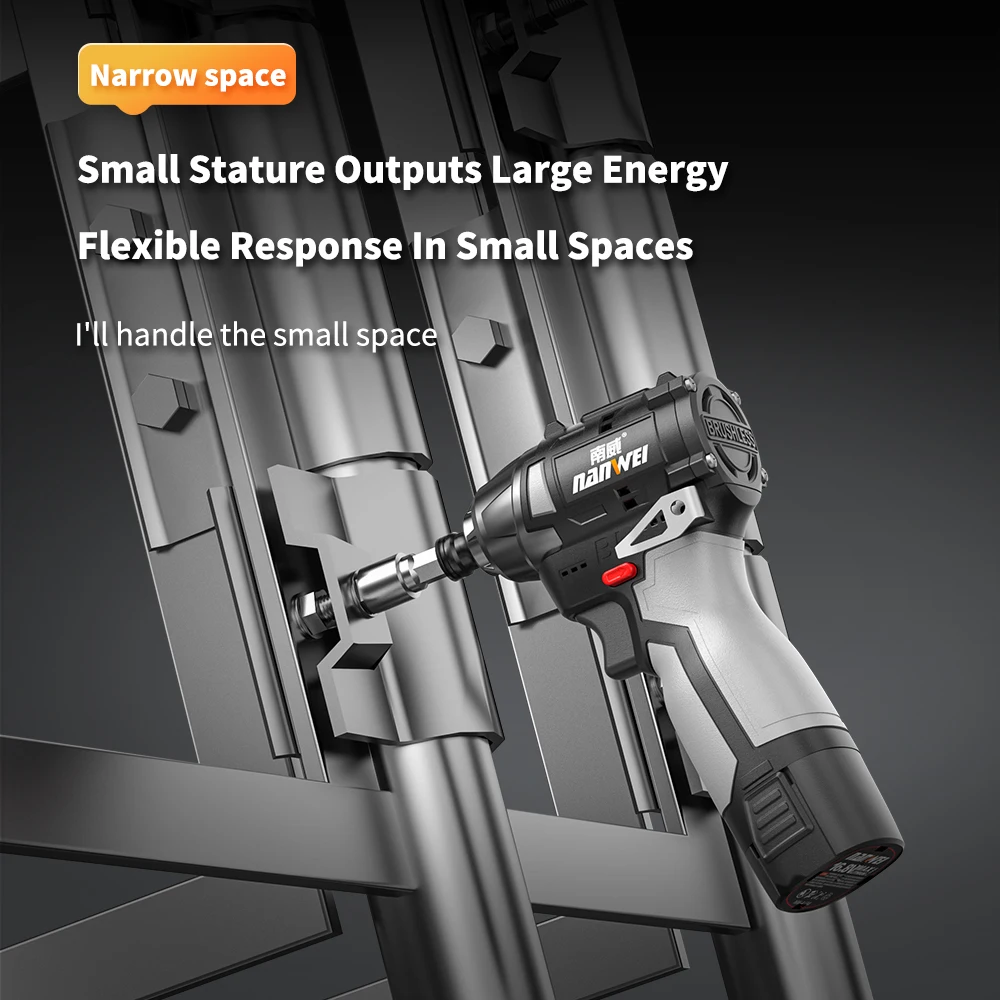 Nanwei Brushless Electric Screwdriver Set Bits Screw Driver For Hand ...