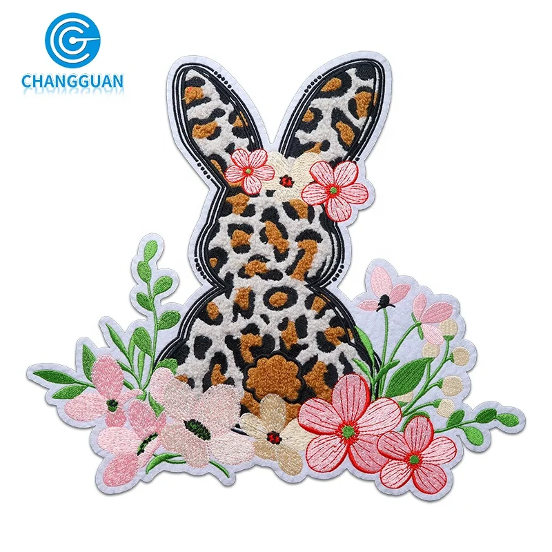 Custom Embroidered Easter Bunny Patches - Wholesale Available