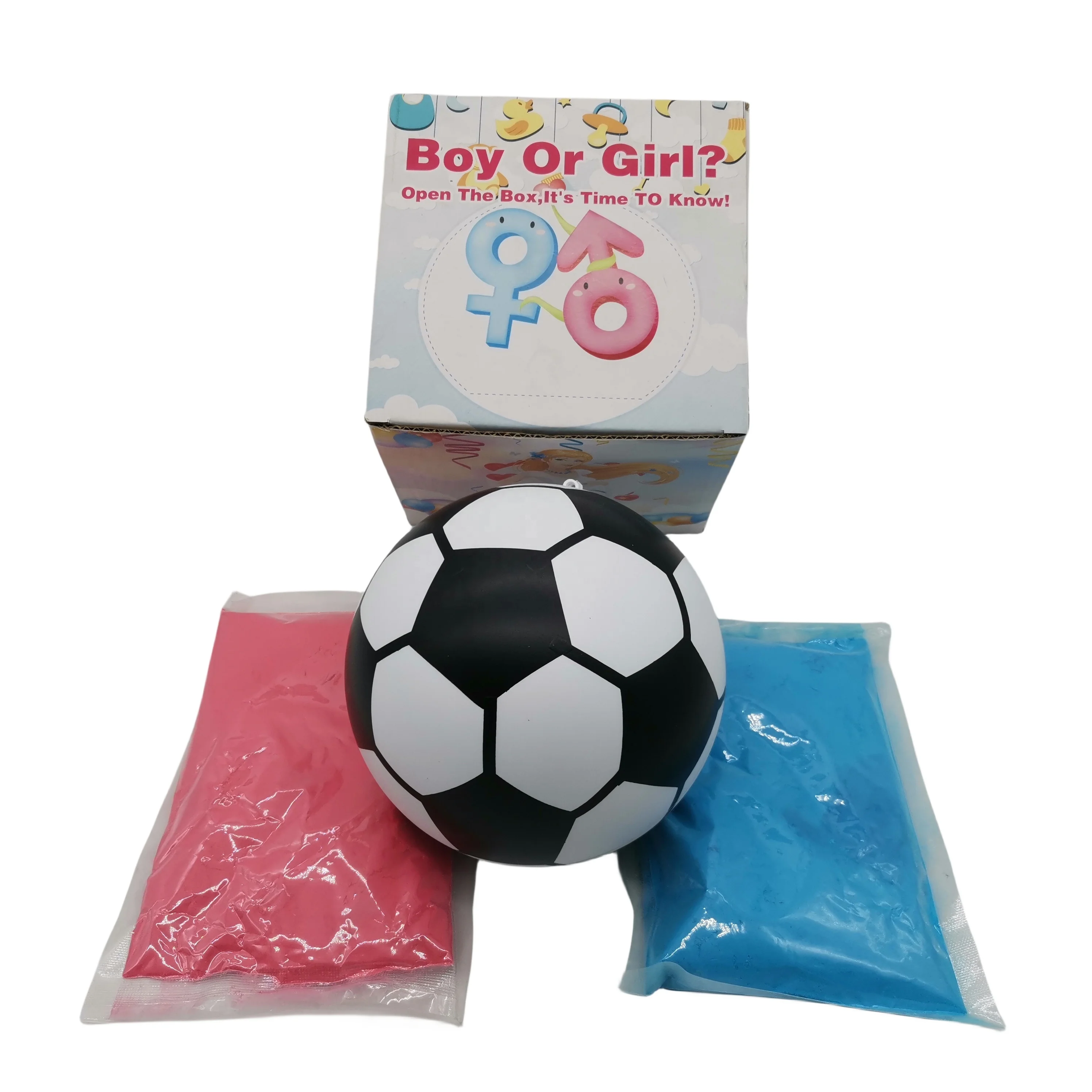 Gender Reveal Soccer Ball Baby Shower Football For Gender Reveal Party ...