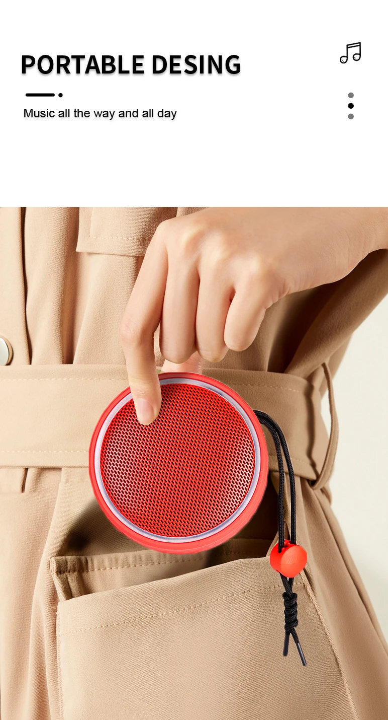 Boombox Bluetooth Ipx6 Waterproof Portable Mini Sound Wireless Light ...