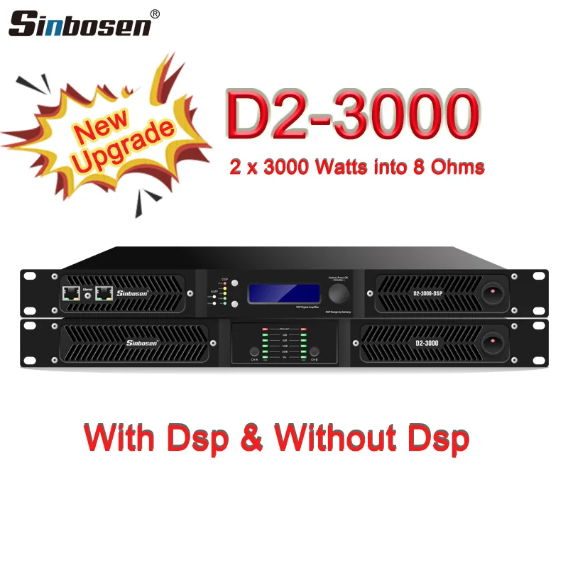 D2-3000 Good For Subwoofer 2 Channel 1u Digital Power Amplifier 3000 ...
