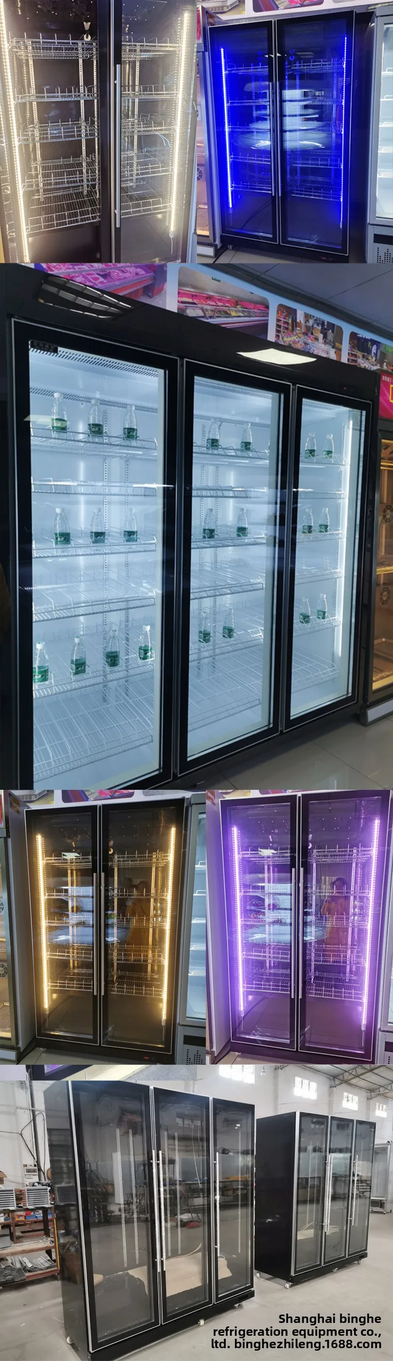 Commercial Upright Air-Cooled Freezer Bar Beverage Cabinet for Beer ...